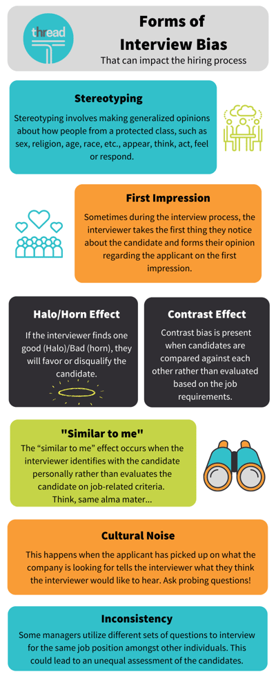 Forms of Interview Bias — Inforgraphic